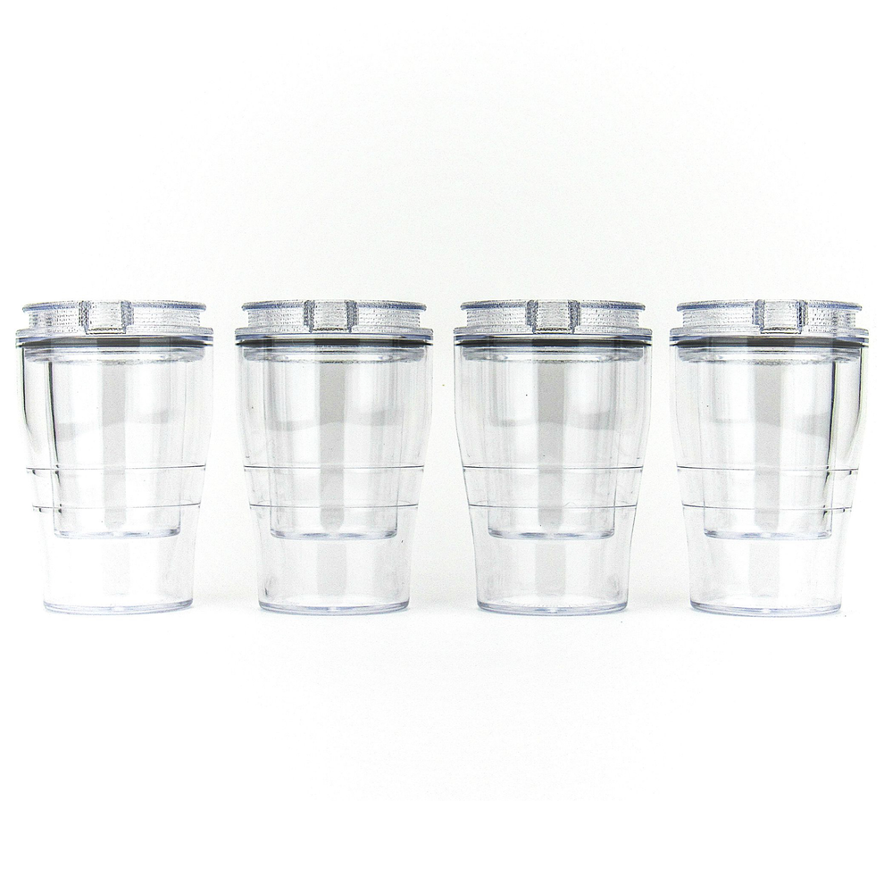 Double Take Shot Glass (Clear) - 4 Pack – Double Take Containers